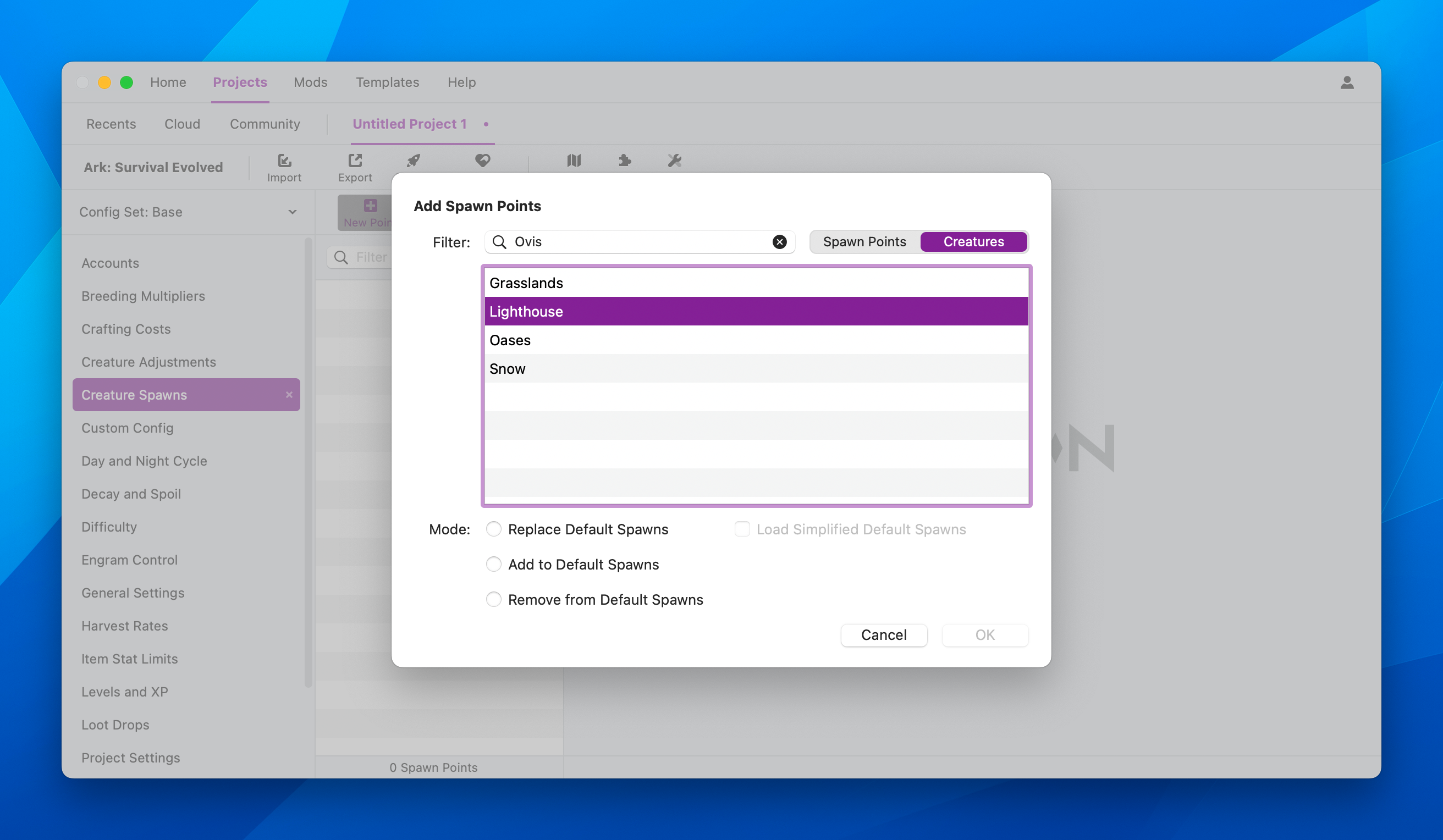 Creature Spawns Beacon Help