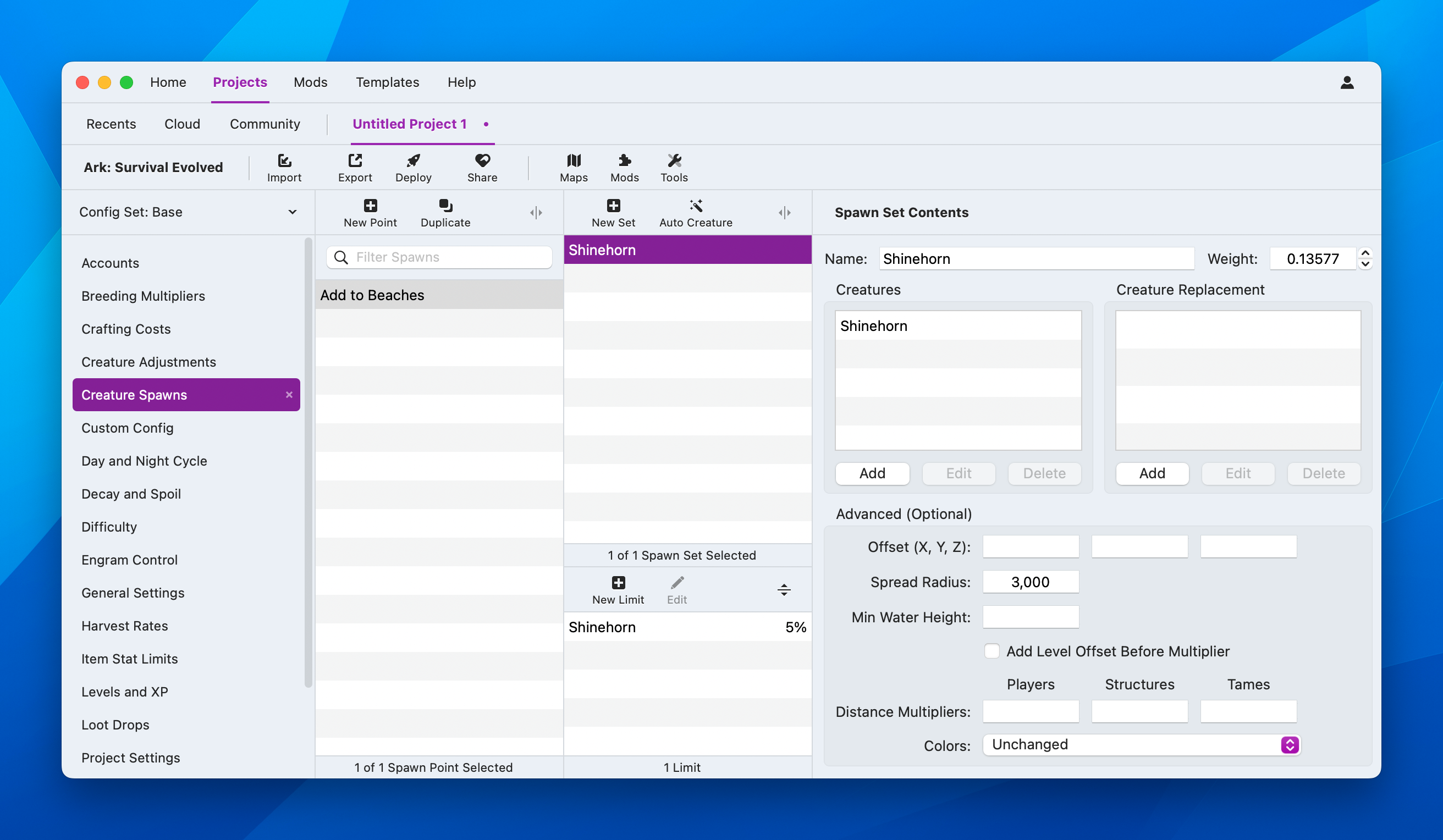 Creature Spawns Beacon Help