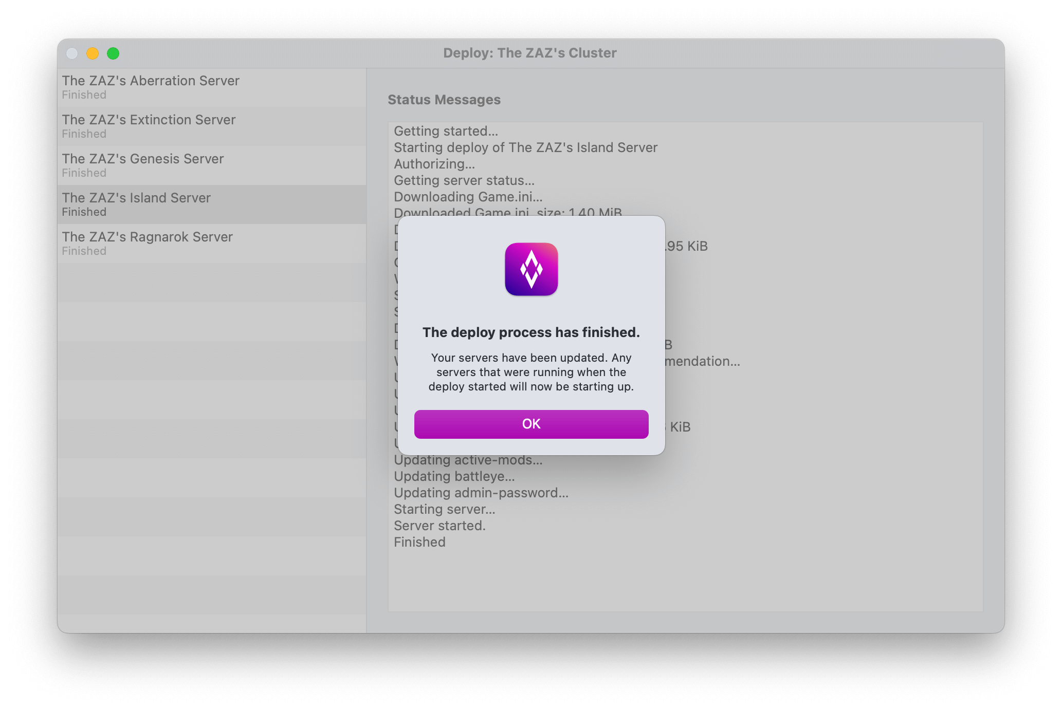 Updating Your Server With Deploy | Beacon Help